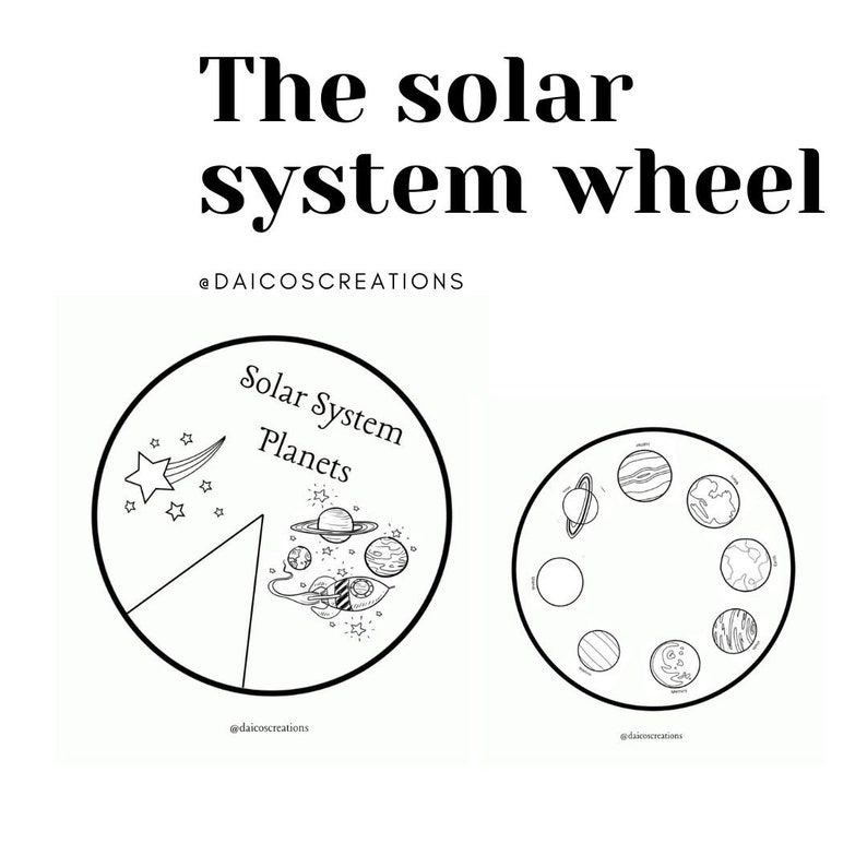 The Solar System Bundle: Solar Wheel, Solar Accordion for Teaching the ...
