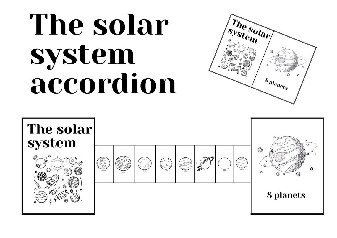 The Solar System Bundle: Solar Wheel, Solar Accordion for Teaching the ...