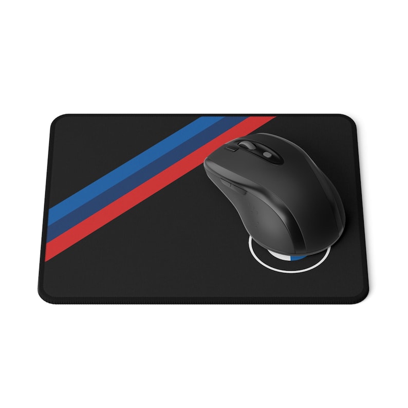 BMW M Power Gaming Mouse Pad - BMW M Power Stripes and BMW Roundel Logo ...
