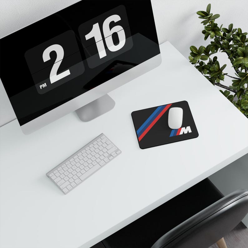 BMW M Power Gaming Mouse Pad - BMW M Power Stripes and M Logo | Non ...