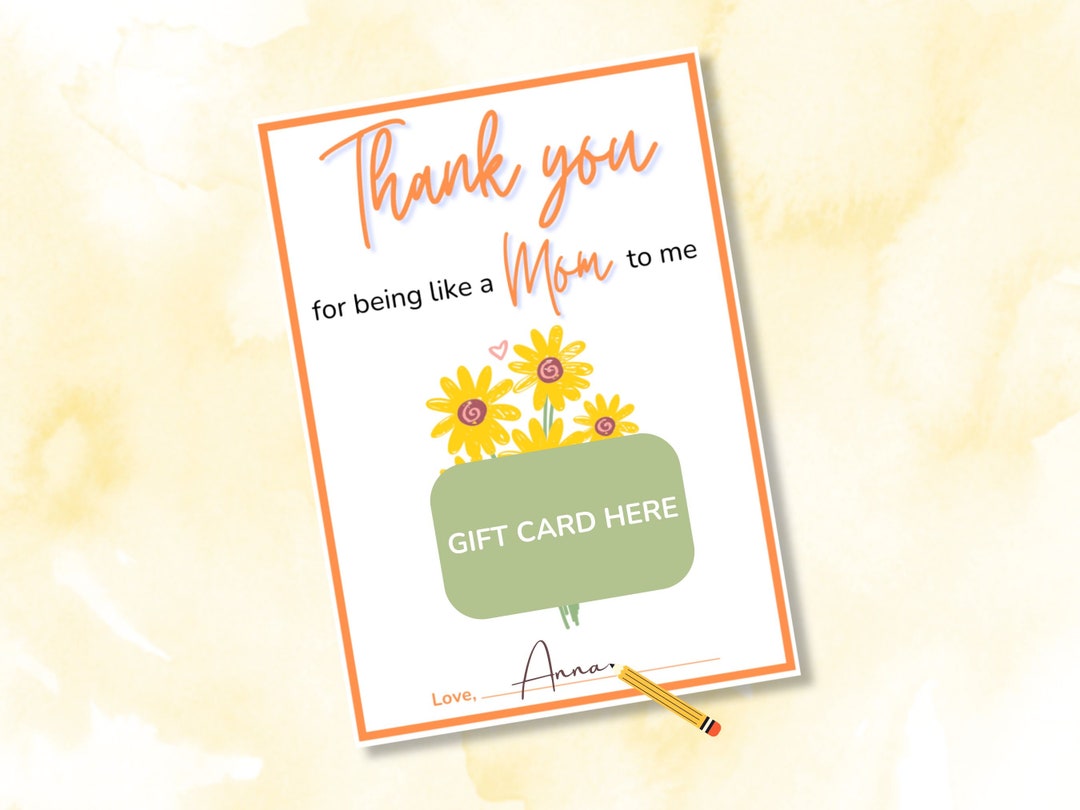 Mother's Day Gift Card Holder Like a Mom Gift Card Holder Aunt Like a ...