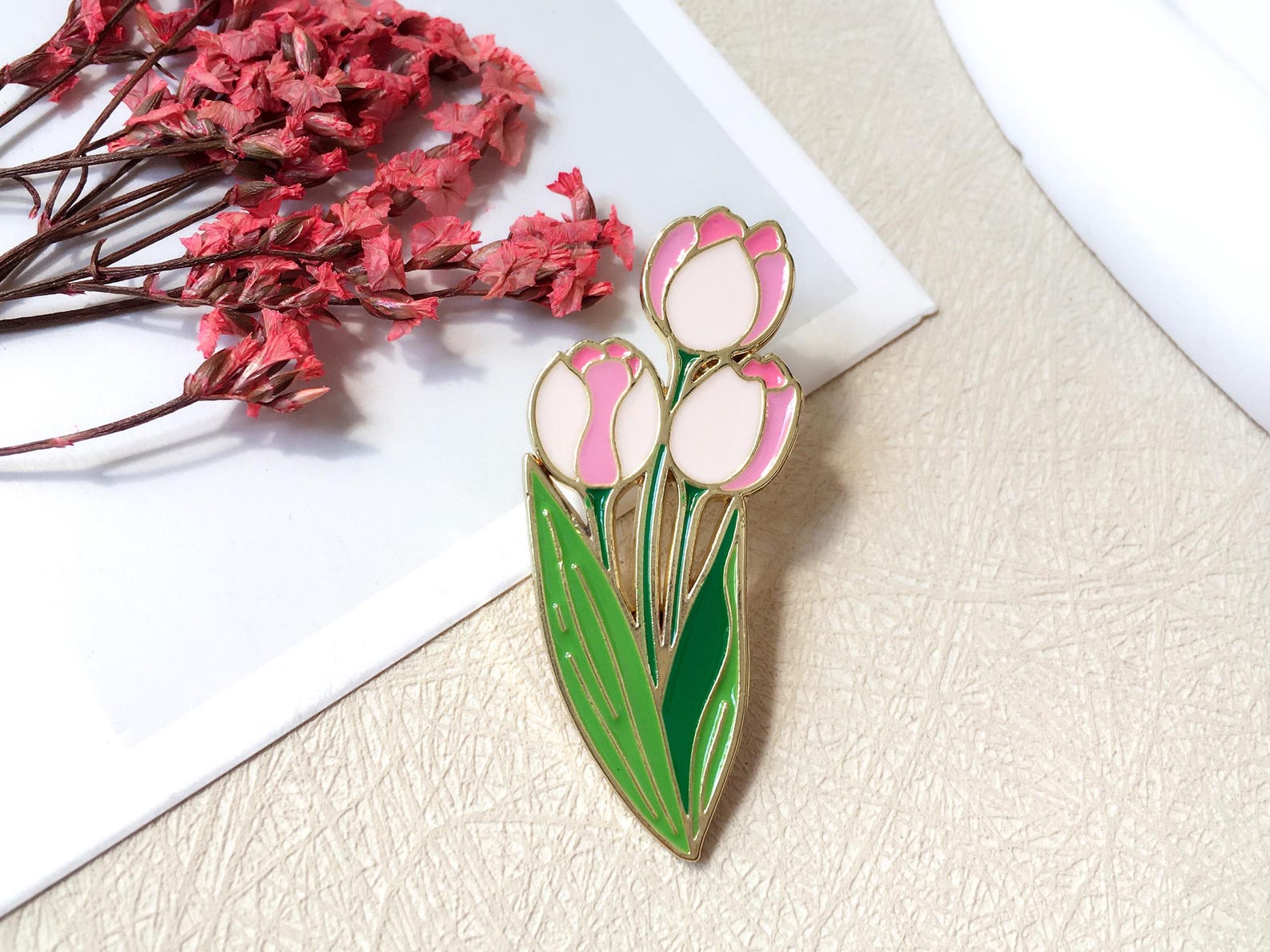 Sunflower, Iris, Lily of the Valley Enamel Pin Flowers Pin Badge Pin ...