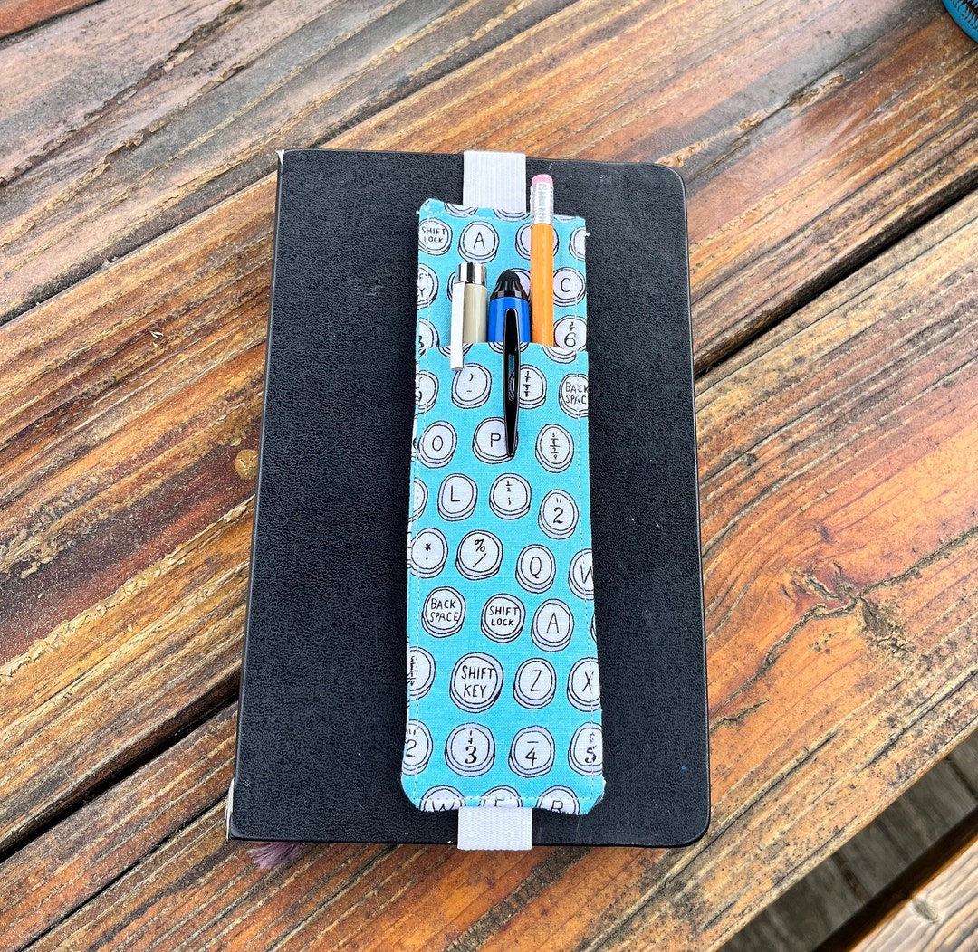 Pen Holder Bookmark, Typewriter Pattern, for Notebooks, Journals ...
