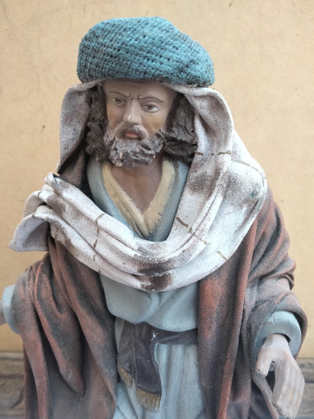Ancient Nativity Scene Figure of Saint Joseph, Murcian Clay - Etsy