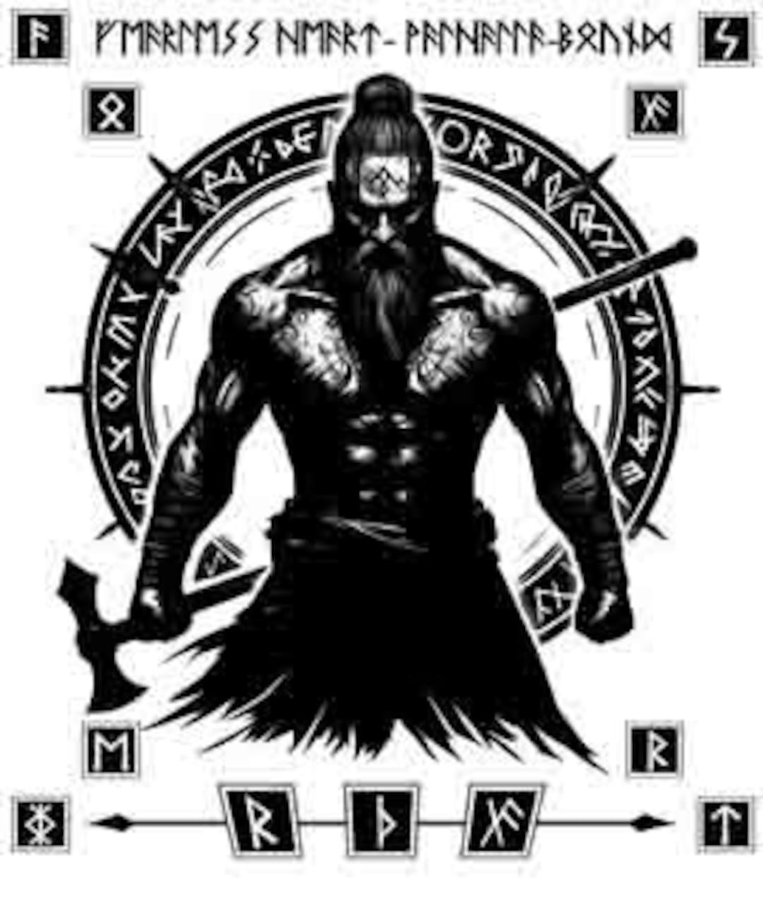 Viking Fearless Heart Digital Art Collection PNG, JPEG & SVG Instant ...