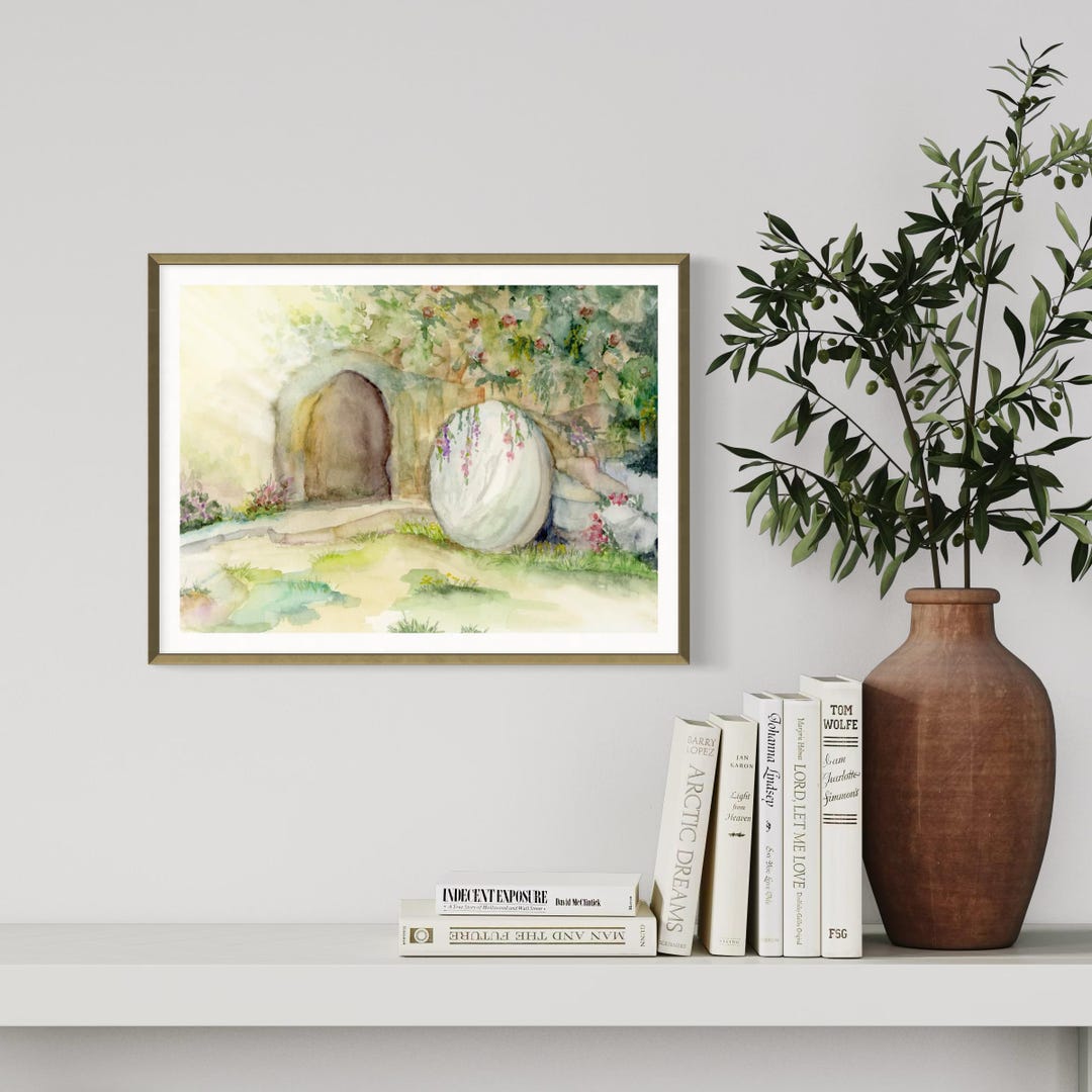 Resurrection - Modern Christian Art Print - Unframed Print, Easter ...