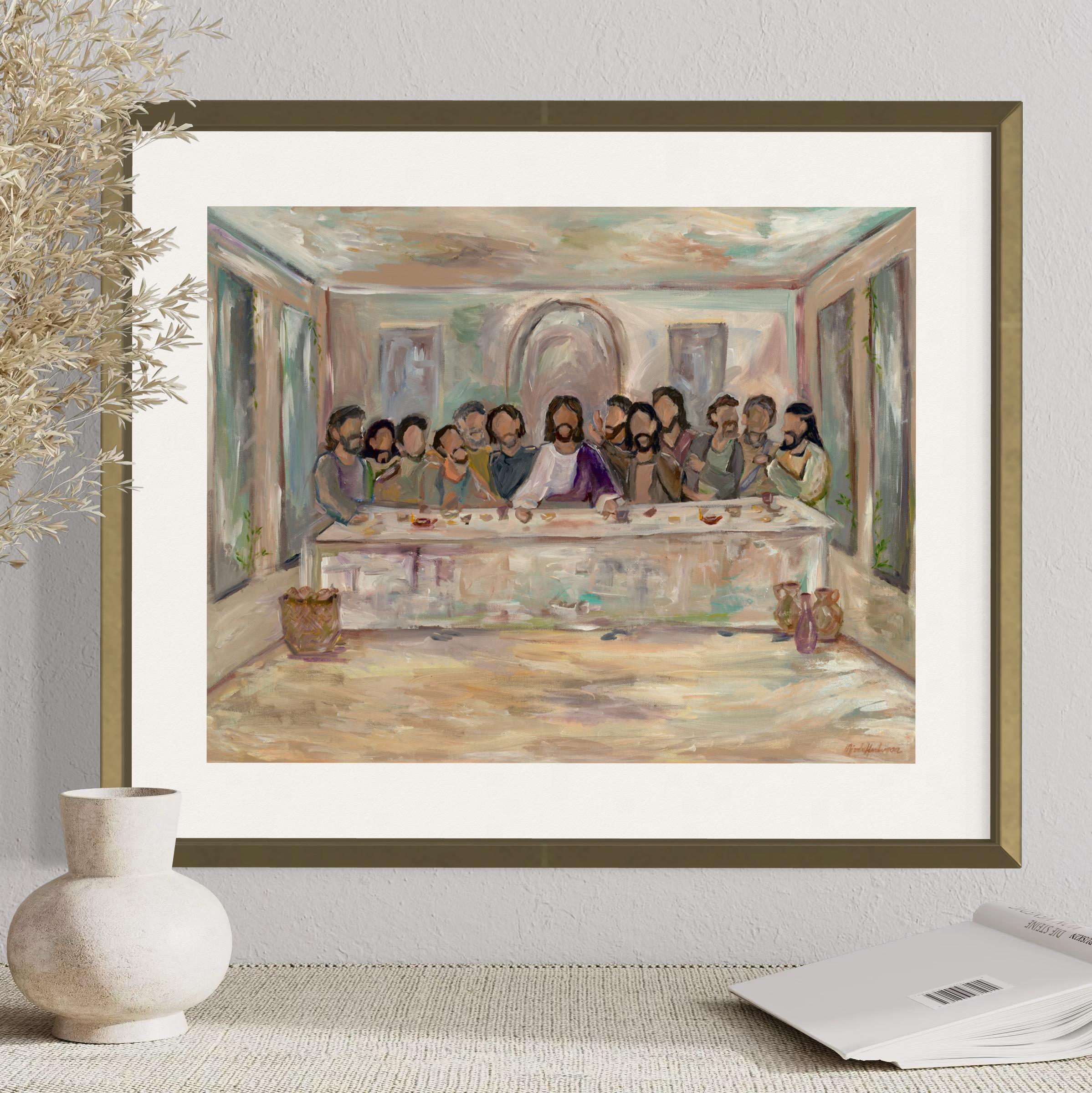 The Last Supper - Modern Christian Art Print - Unframed the Last Supper ...