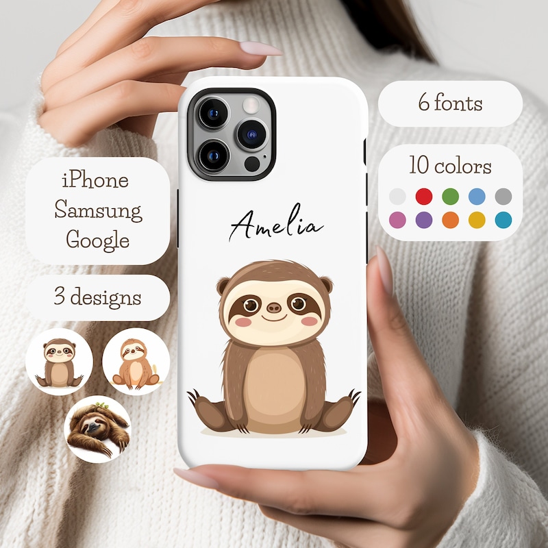 Sloth Phone Cases - Etsy