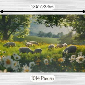 Sheep Jigsaw Puzzle Animal Puzzle Landscape 110 252 520 1014 Pieces Gift for Puzzle Fan Animal ...