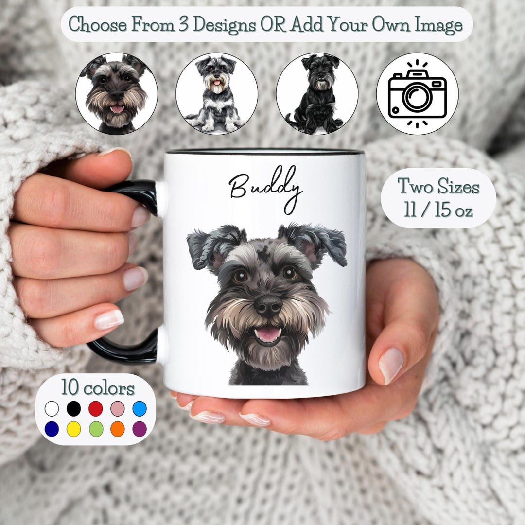 Personalized Schnauzer Mug Schnauzer Gift Custom Pet Parent Gift for ...