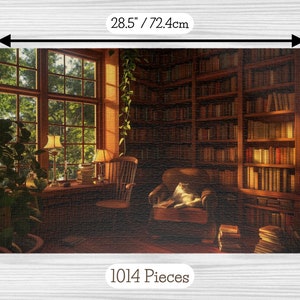 Library Cat Jigsaw Puzzle Animal Jigsaw Pet Puzzle 110 252 520 1014 ...