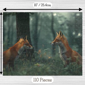 Fox Jigsaw Puzzle Animal Puzzle Woodland Scene 110 252 520 1014 Pieces ...