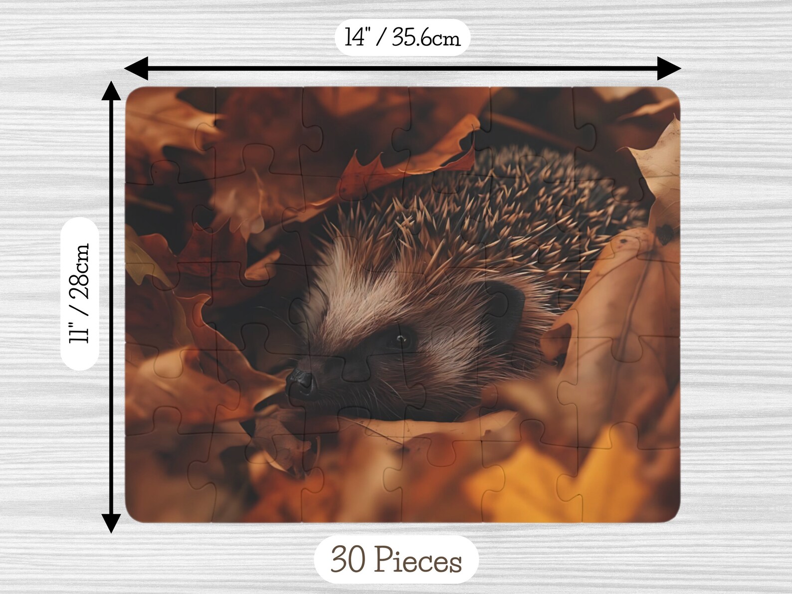 Hedgehog Jigsaw Puzzle Cute Animal Puzzle Landscape 110 252 520 1014 ...