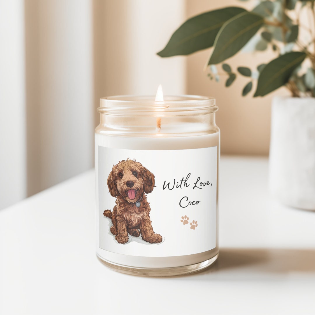 Personalized Cockapoo Scented Candle Custom Cockapoo Candle Gift for Dog Lovers Dog Mom Gift ...