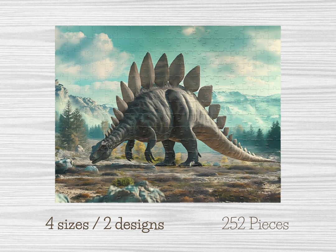 Stegosaurus Jigsaw Puzzle Dinosaur Puzzle Landscape 110 252 520 1014 ...