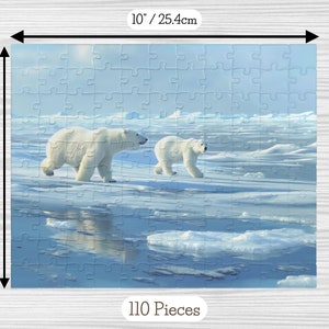Polar Bear Jigsaw Puzzle Animal Puzzle Landscape 110 252 520 1014 ...