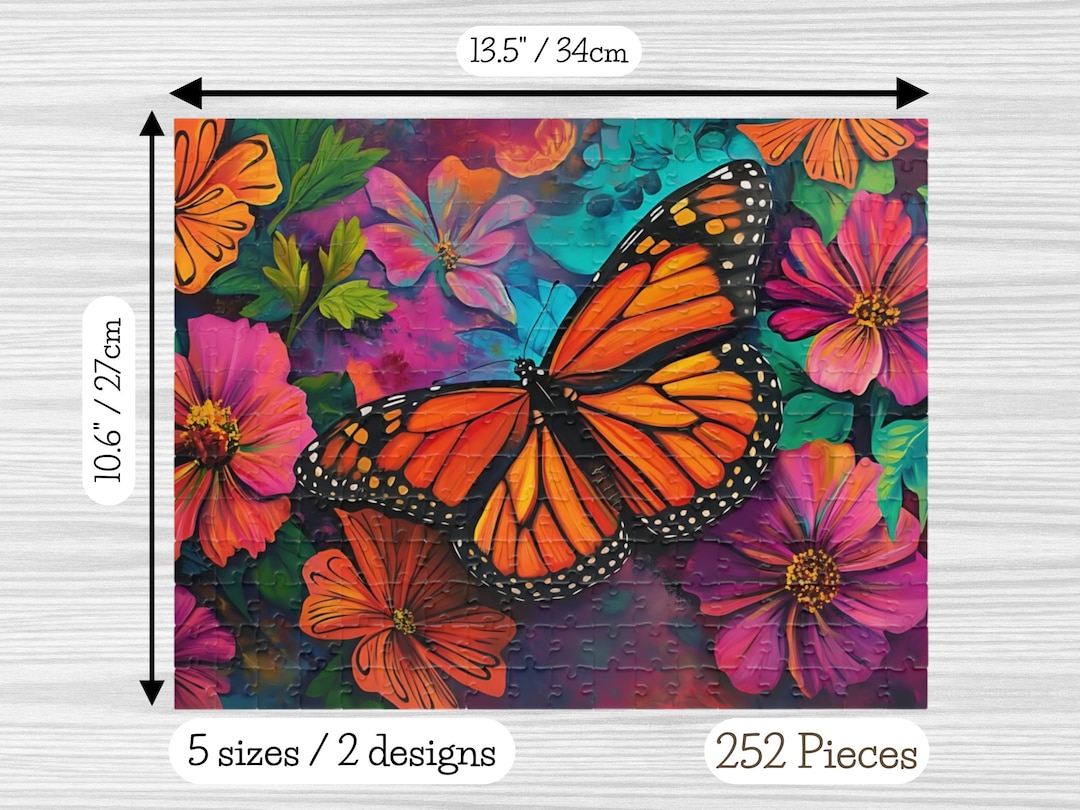 Monarch Butterfly Jigsaw Puzzle Insect Puzzle 110 252 520 1014 Pieces ...