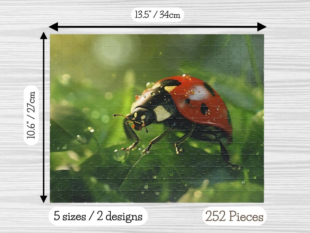 Ladybug Jigsaw Puzzle Insect Puzzle Landscape 110 252 520 1014 Pieces ...