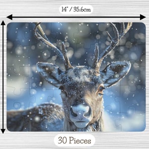 Reindeer Jigsaw Puzzle Winter Puzzle Landscape 110 252 520 1014 Pieces ...