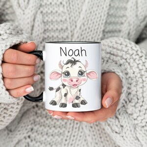 Personalized Cow Mug Cow Print Gift Custom Name Gift for Friend ...