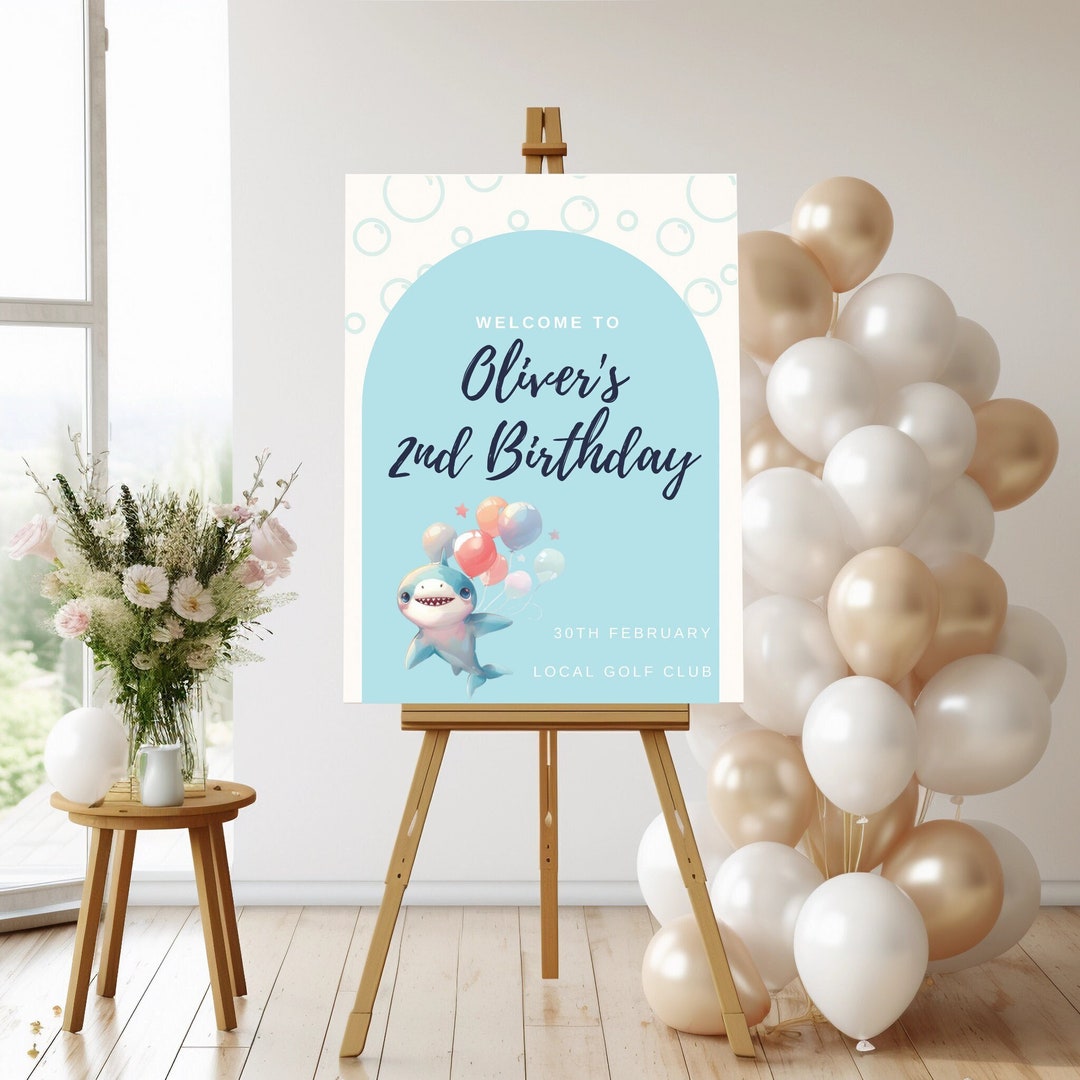 Personalized Birthday Poster Children Party Invitation Party Poster ...