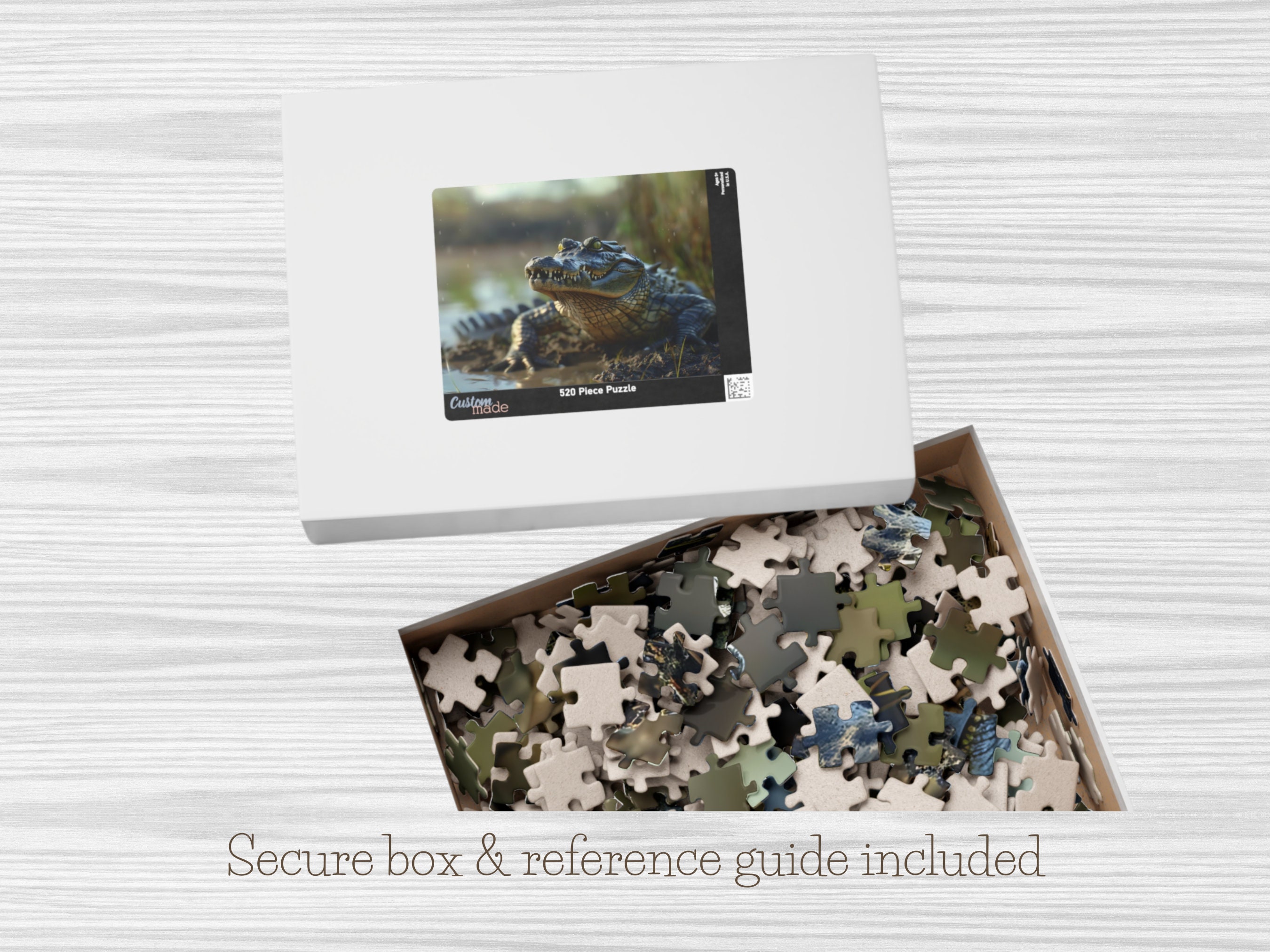 Crocodile Jigsaw Puzzle Animal Puzzle 110 252 520 1014 Pieces Crocodile ...