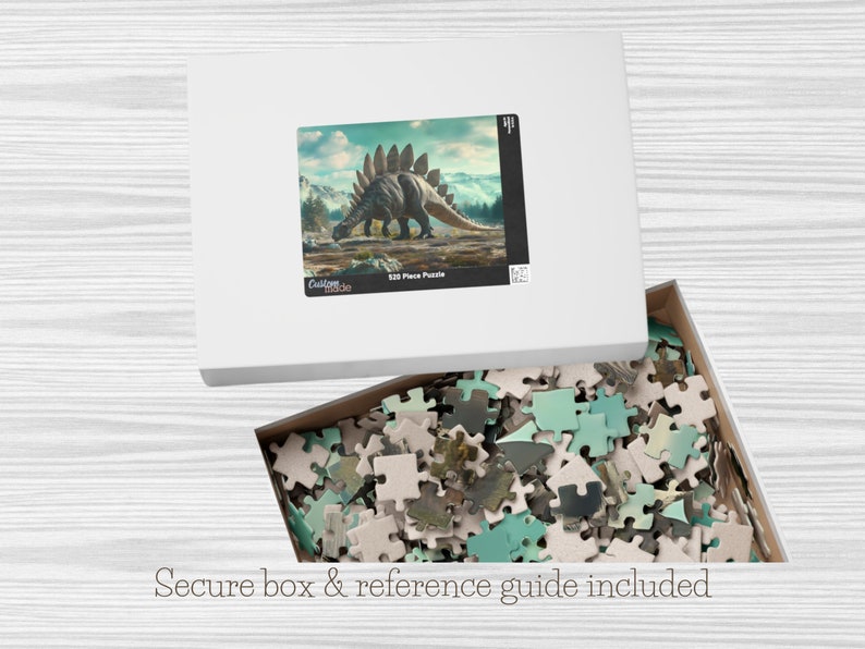 Stegosaurus Jigsaw Puzzle: Dinosaur Landscape Puzzle - Etsy