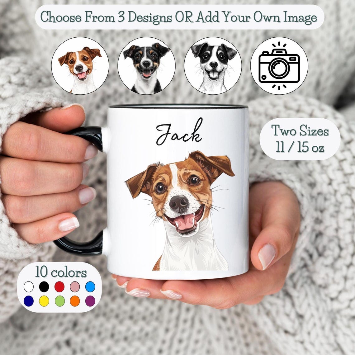 Personalized Jack Russell Mug Jack Russell Gift Custom Pet Parent Gift ...