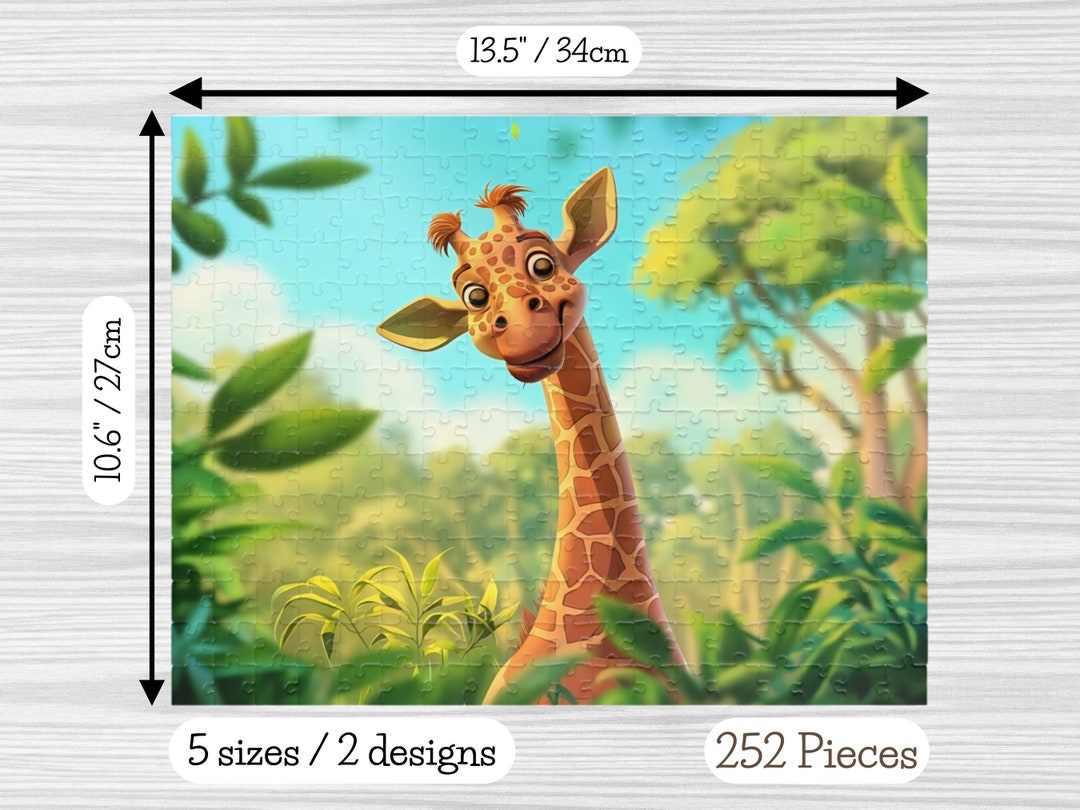 Giraffe Jigsaw Puzzle Animal Puzzle Landscape 110 252 520 1014 Pieces ...