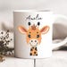 Personalized Giraffe Mug Giraffe Gift Custom Name Animal Coffee Cup ...