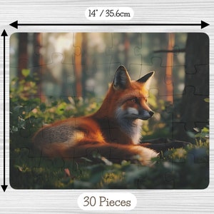 Fox Jigsaw Puzzle Animal Puzzle Woodland Scene 110 252 520 1014 Pieces ...