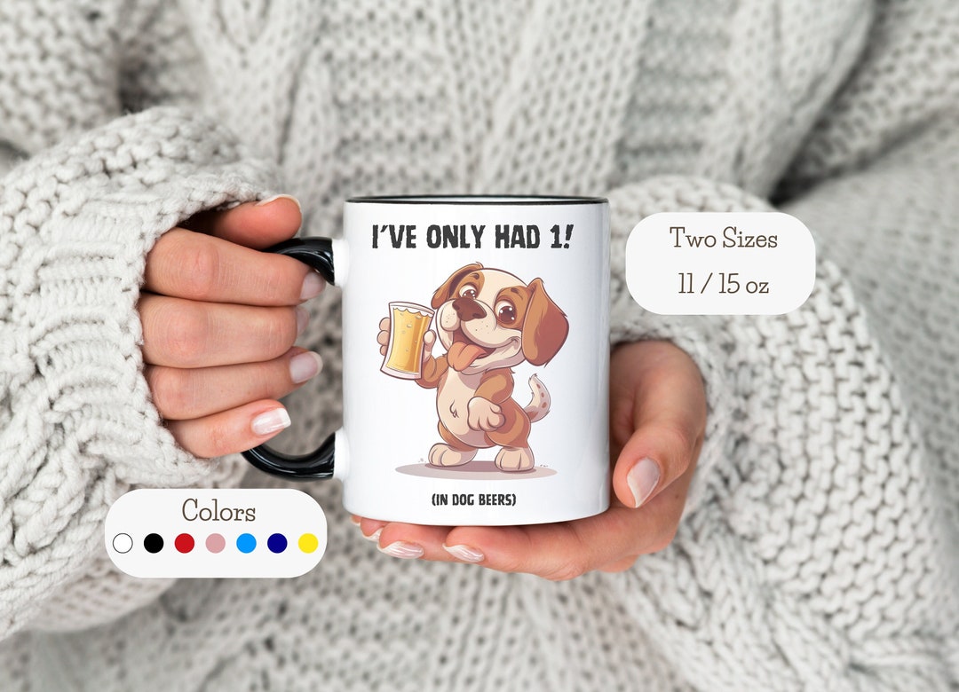 In Dog Beers Mug Funny Dog Coffee Cup Cute Beer Lover Gift Novelty ...