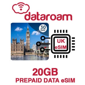 20 GB United Kingdom Esim Mobile Data - Etsy
