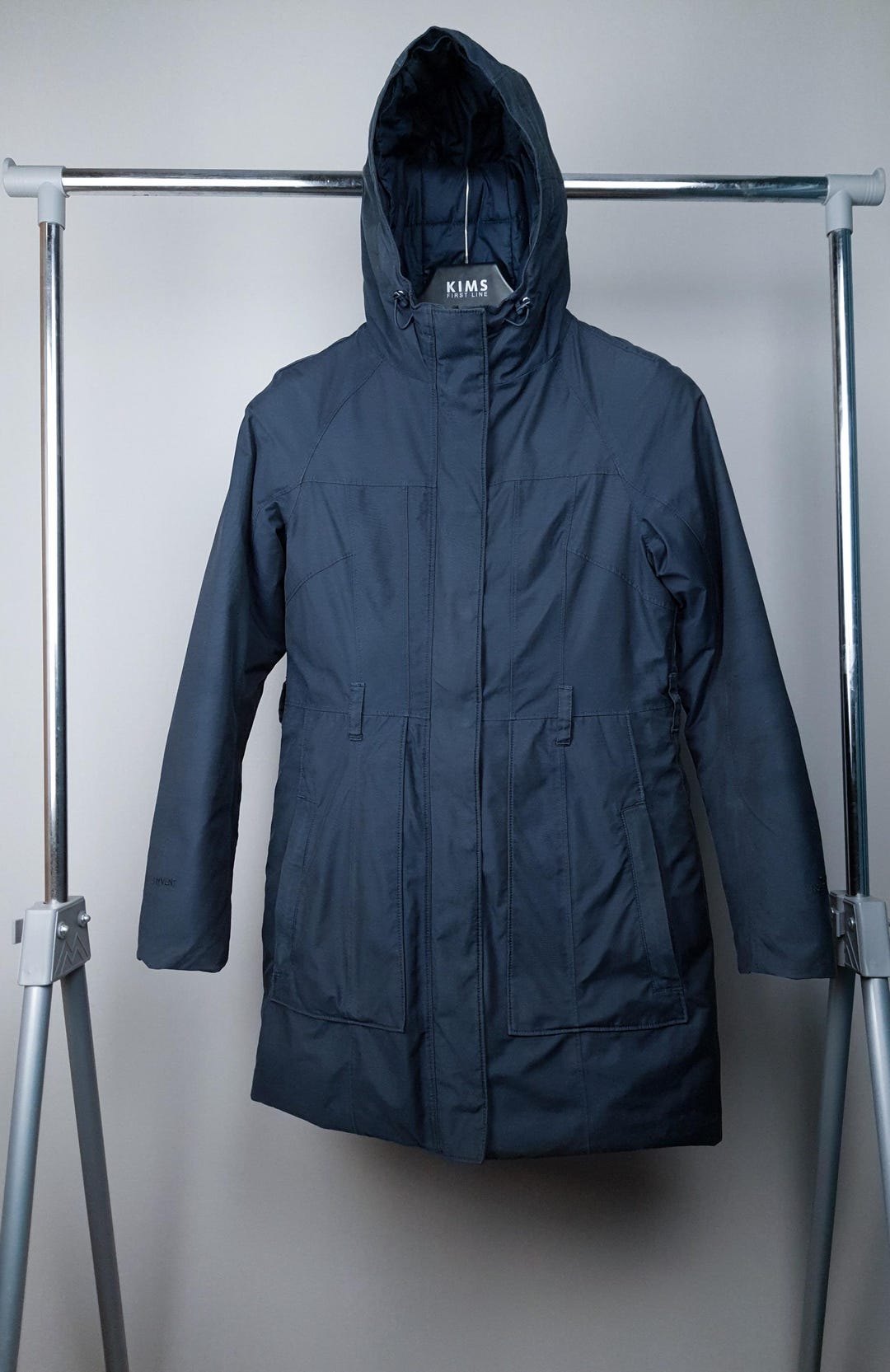 The North Face Hyvent Women's Goose Puffer Hooded Parka Blue Color ...