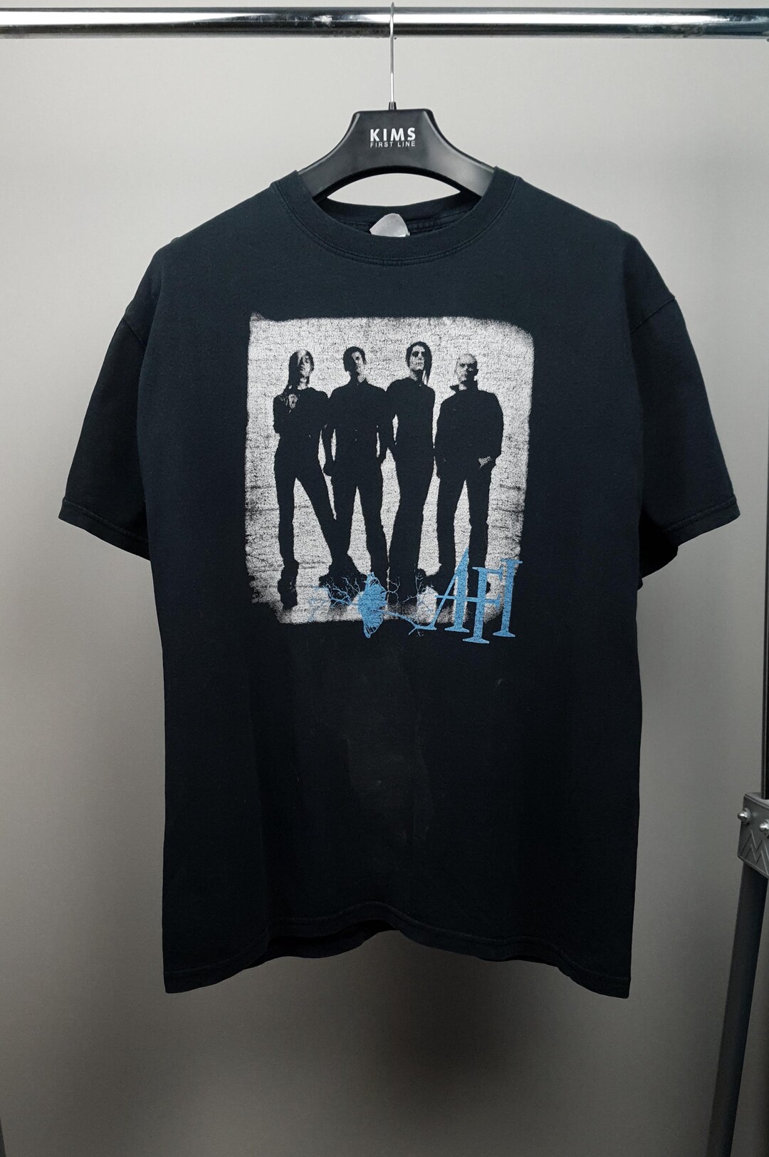 RARE 2000's AFI Disstressed Punk Rock Metall Music Band Graphic Print ...