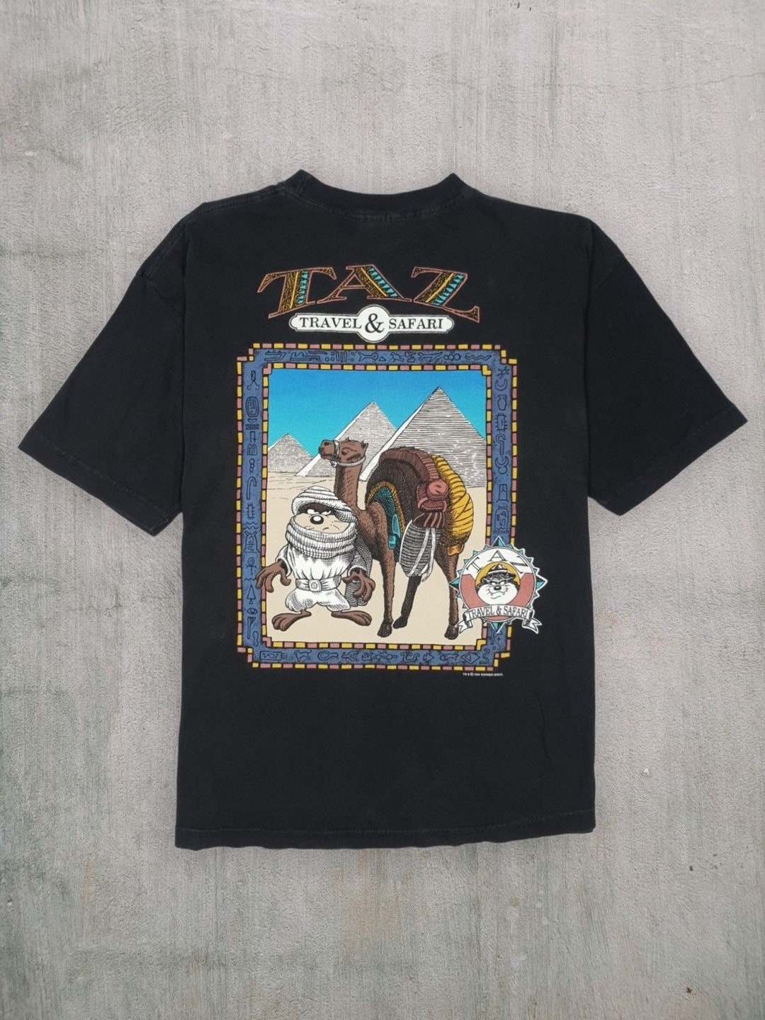 1994 Warner Brothers Cartoon Network Taz Travel&safari Graphic Print ...