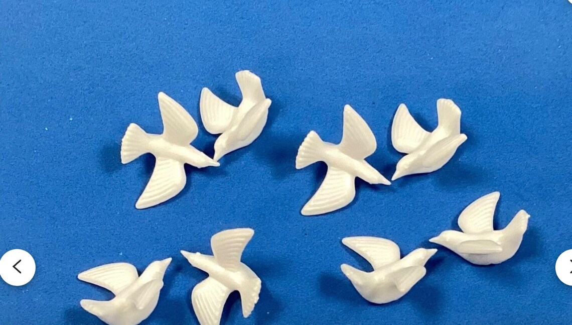 100 White Doves Wall Decor Housewarming Gift Spiritual Home Accent ...