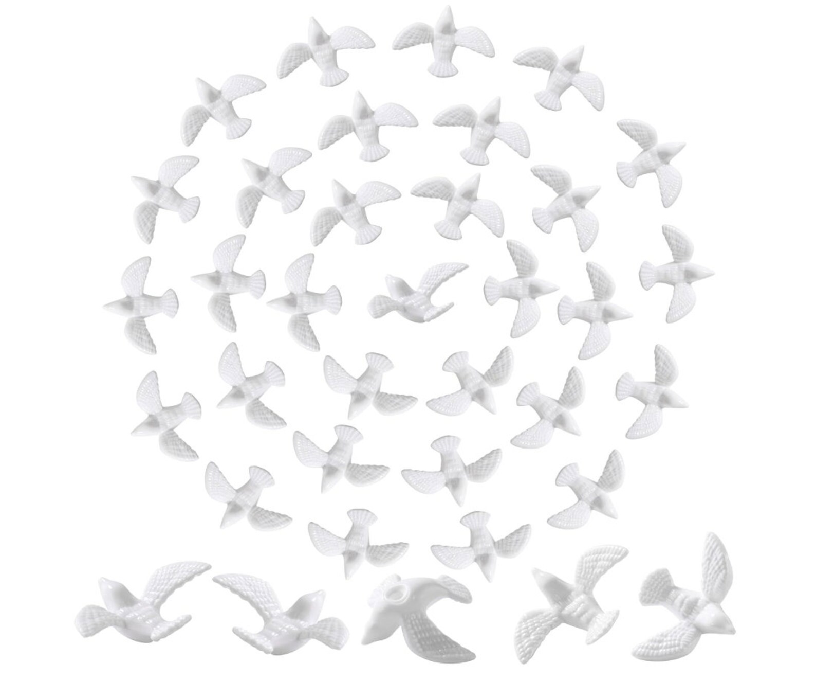 100 White Doves Wall Decor Housewarming Gift Spiritual Home Accent ...