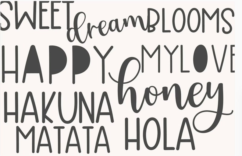 Hailey Calligraphy Font Trio Handlettered Font Bundle Font Bundle ...