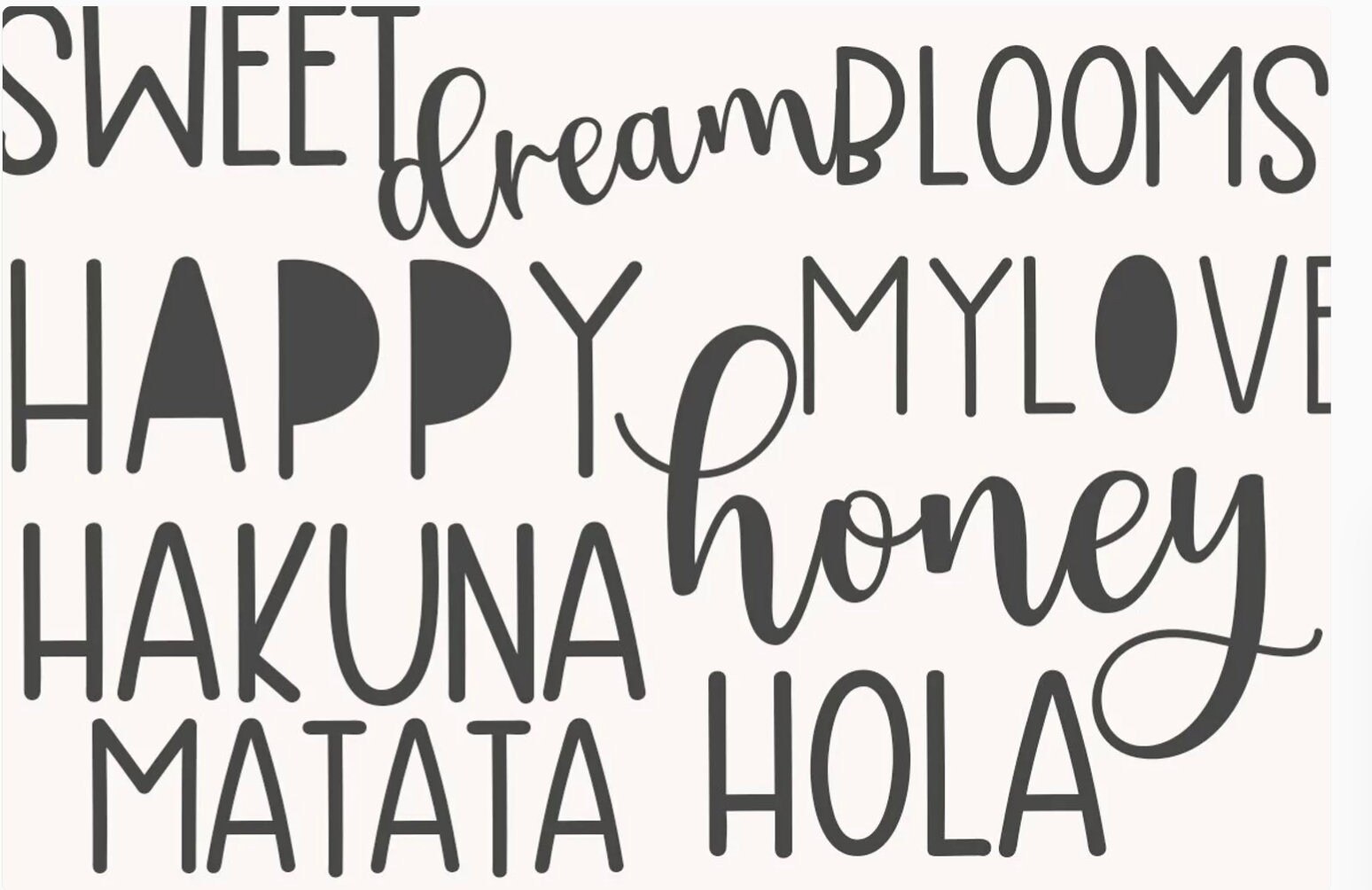 Hailey Calligraphy Font Trio Handlettered Font Bundle Font Bundle ...