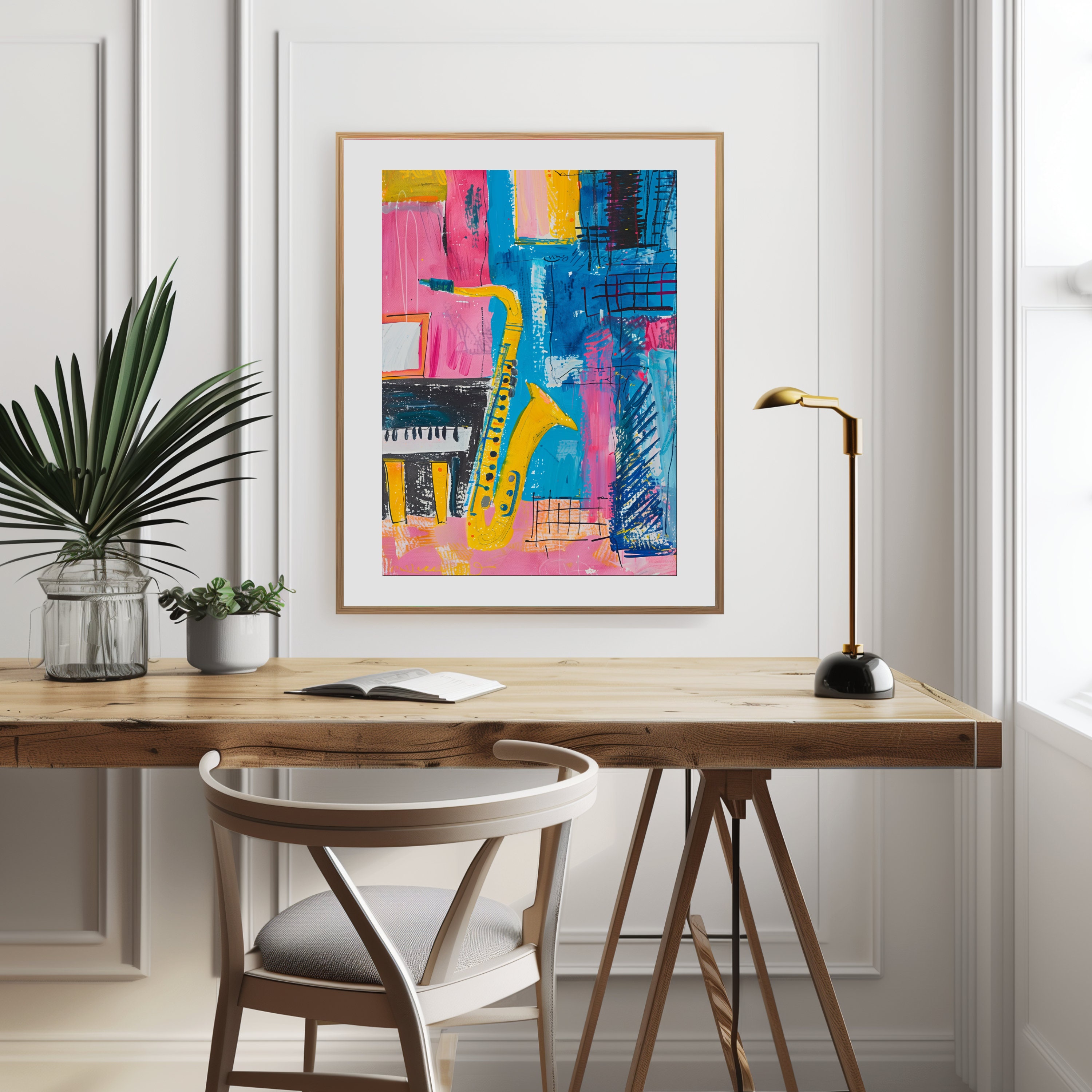 Vibrant Abstract Music Art "jubilant Symphony in Pink" | Lively ...