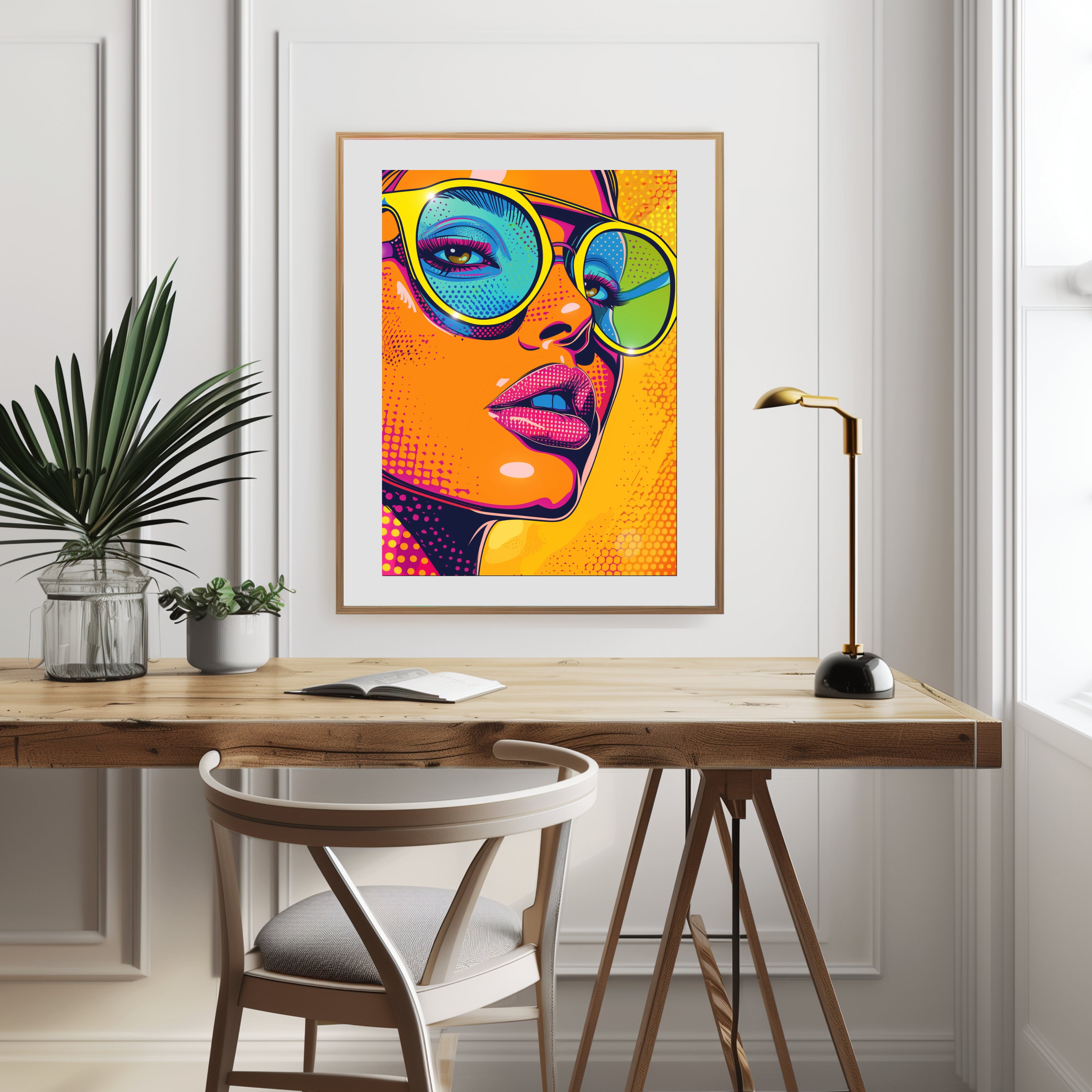 Pop Art Portrait "spectra Face" | Modern Colorful Digital Print ...