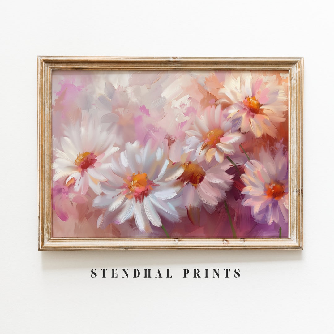 Soft Pastel Flower Print "whispers of Spring" Floral Art Print | Gentle ...