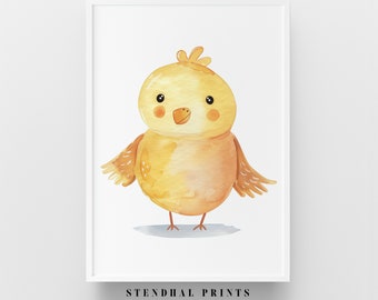 Adorable Baby Chick Artwork for Nursery Decor "chick's Cheer ...