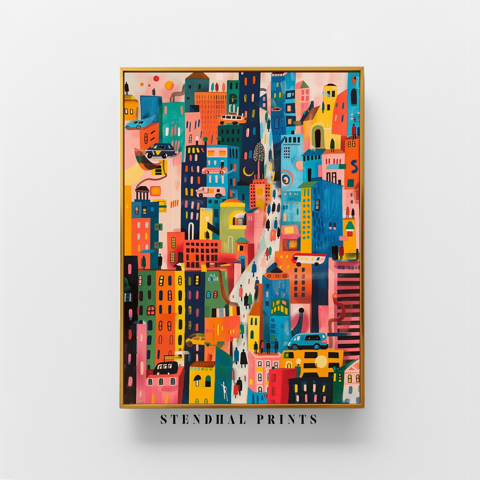 Art Print "urban Patchwork" Cityscape Digital Download | Playful ...