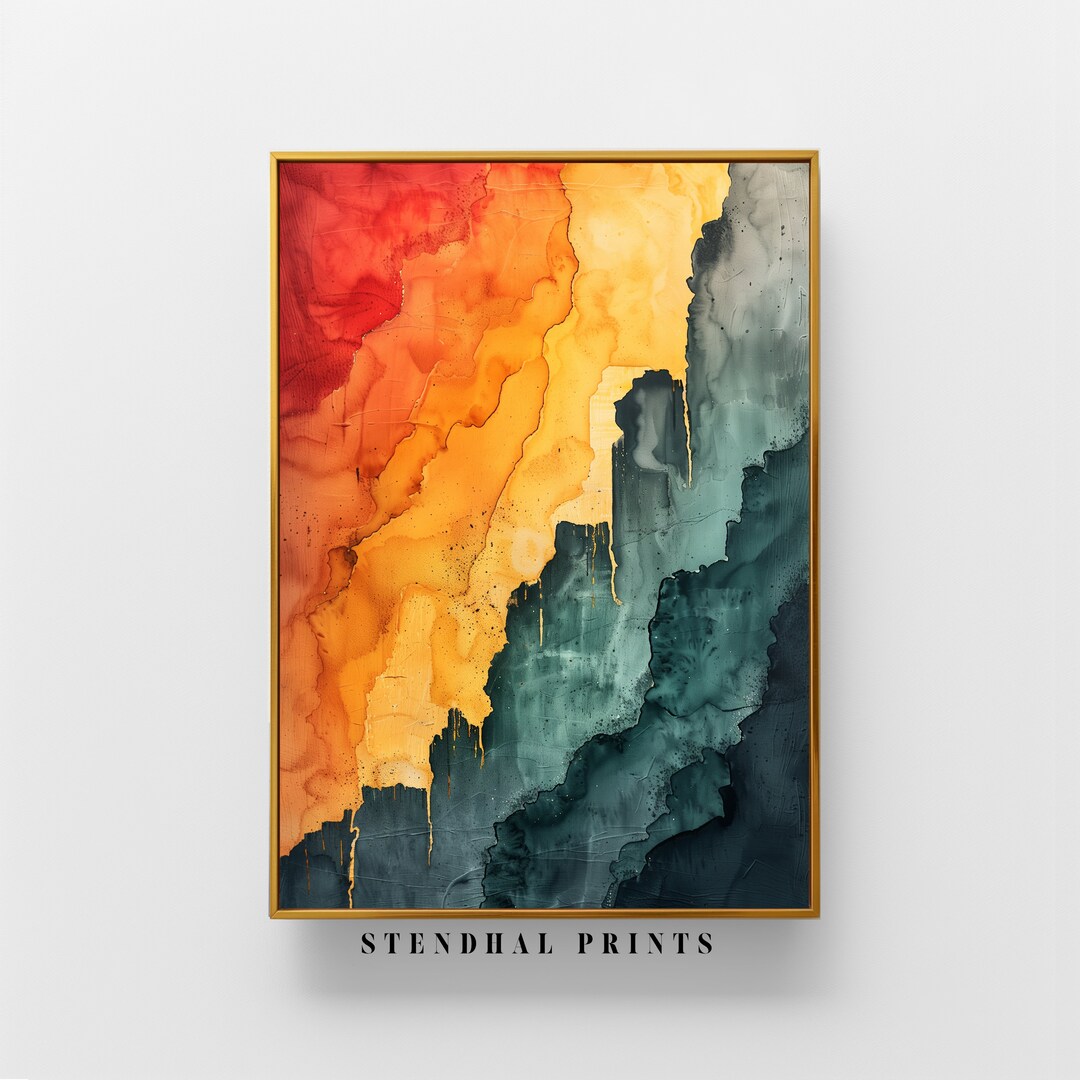 Color Melt Abstract Art | Fluid Watercolor Design | Digital Download ...