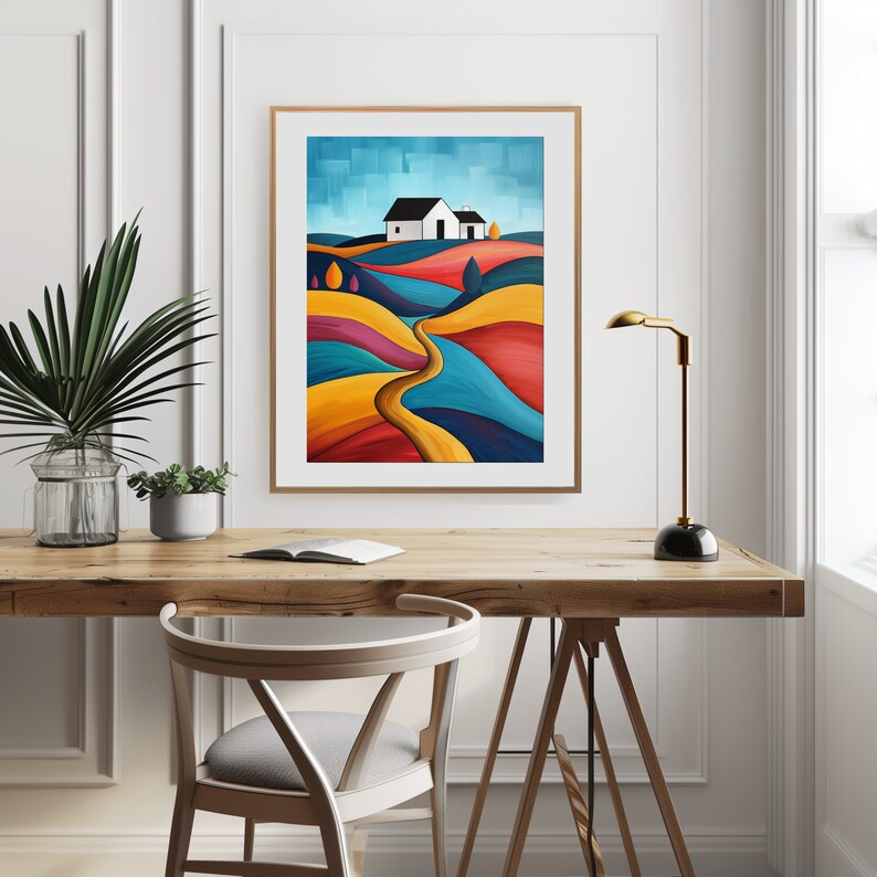 Abstract Countryside Digital Art "the Path to Solitude" | Instant ...
