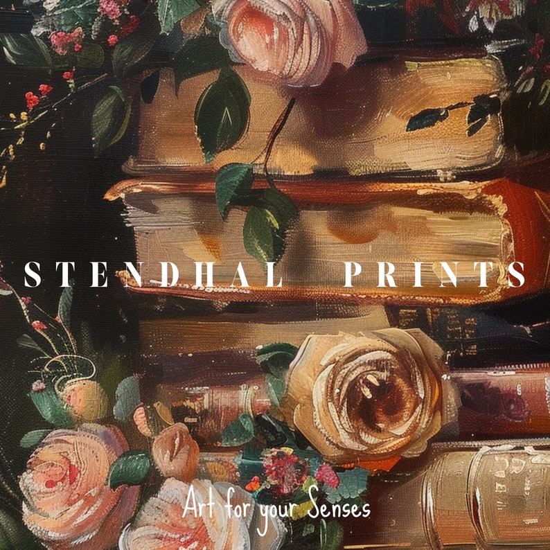 Vintage Florals Art Print "vintage Florals" | Romantic Roses on Antique ...