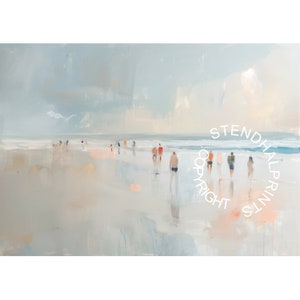 Calm Beach Reflections Digital Download "reflections by the Sea" Art ...
