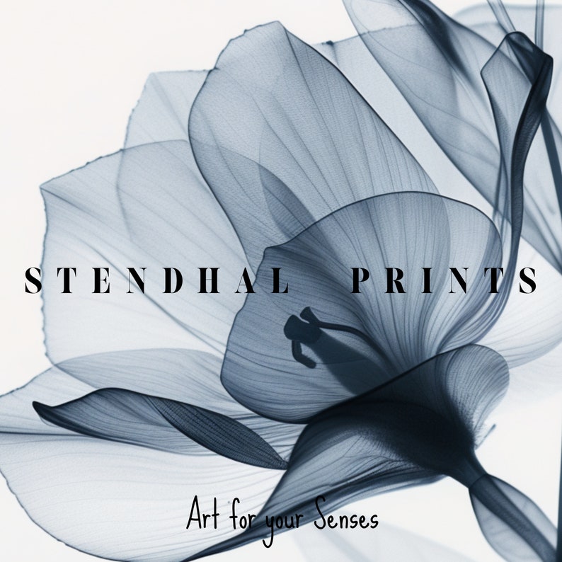Artistic "x-ray Flora" Print | Ethereal Blue Floral X-ray Photography ...